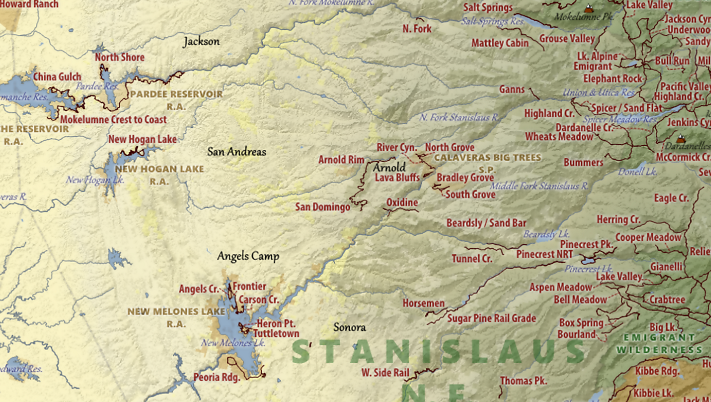 Map Information – California Hiking Map